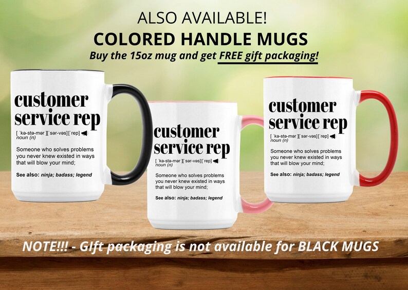 Funny CUSTOMER SERVICE REP Gift Mug for Men and Women L for - Etsy