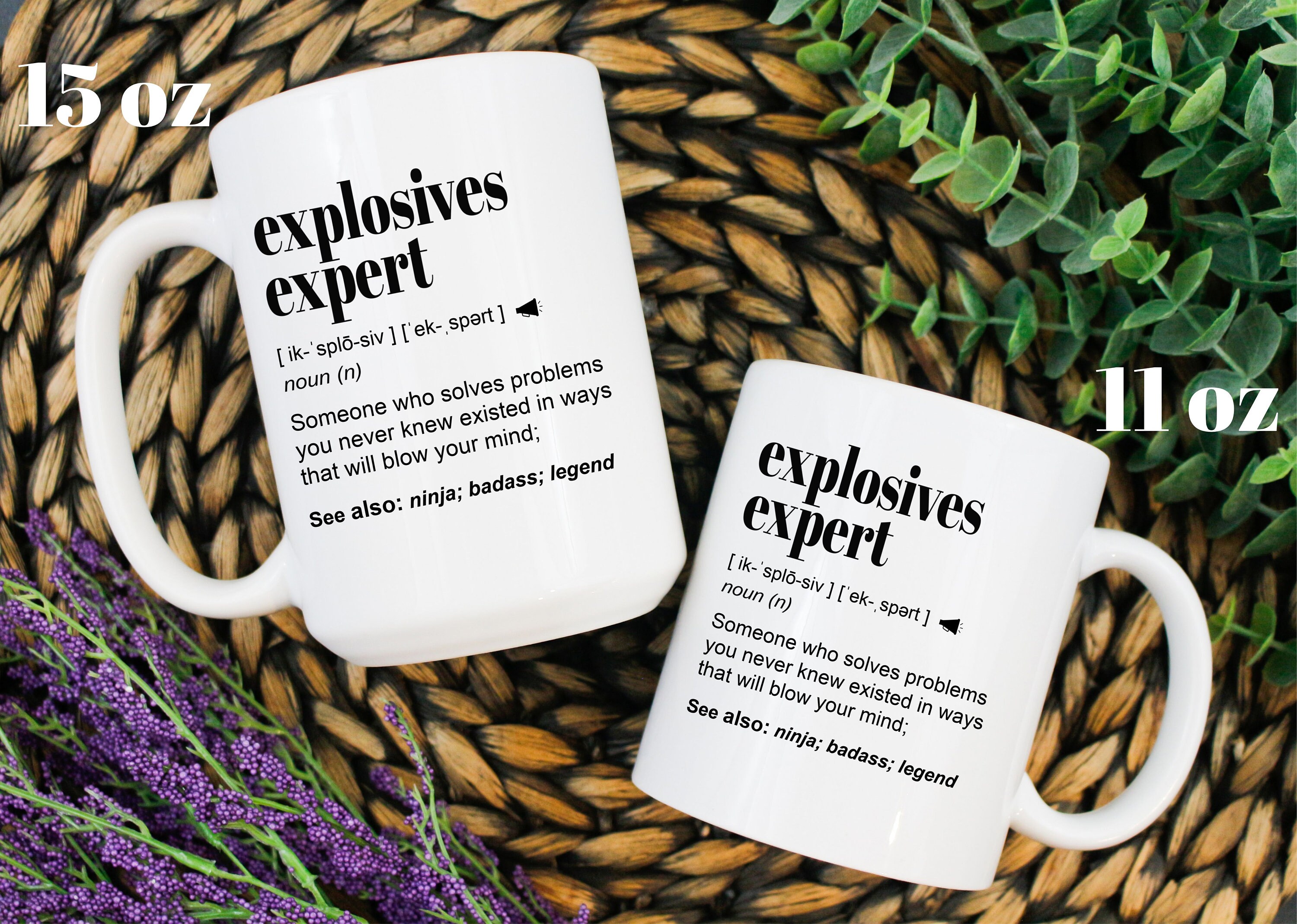 Funny Explosive Expert Gift Mug for Men for Christmas | Etsy