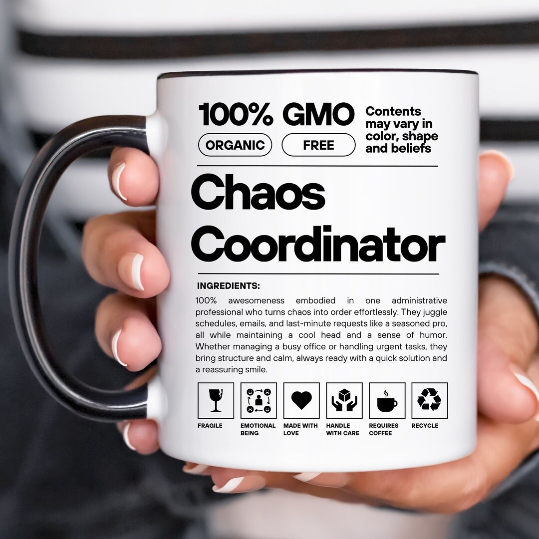 Admin Professionals Day Gifts Office Manager, Personalized Chaos ...