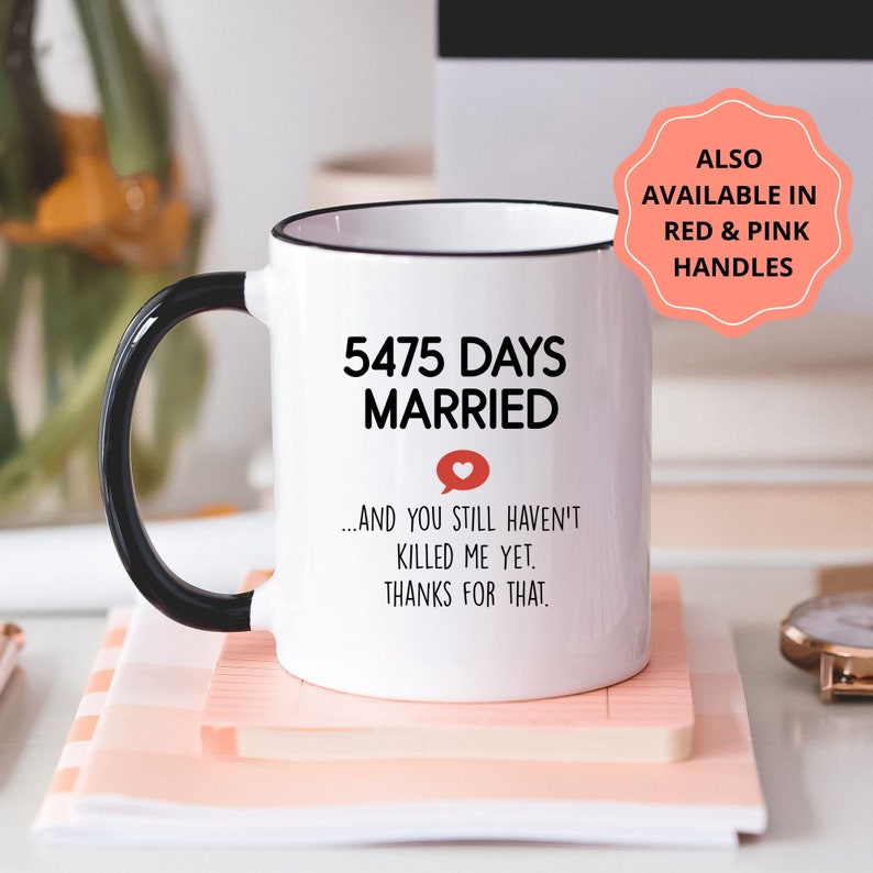 15th Year Anniversary Gift For Husband Wife L Funny Fifteen Etsy