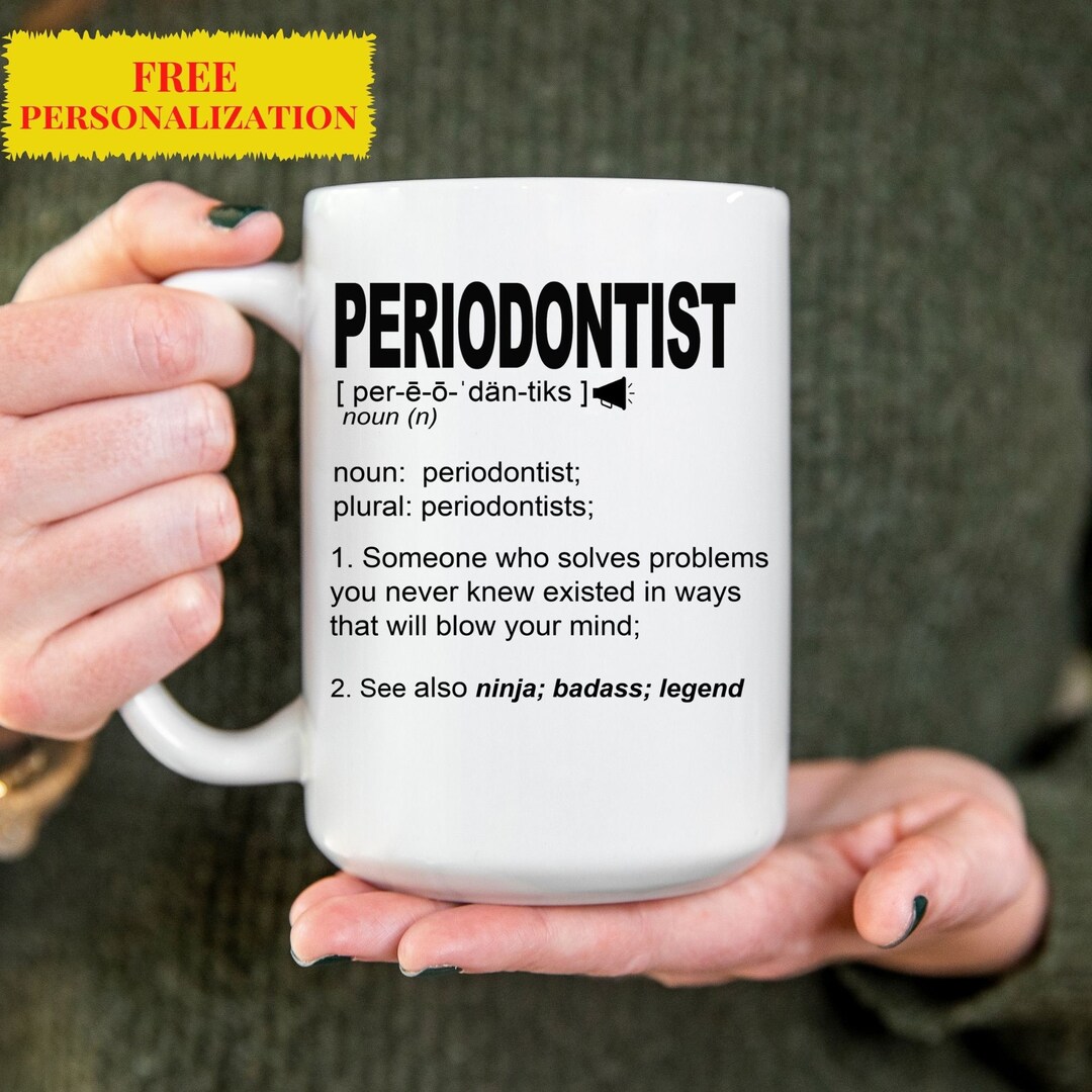 Funny PERIODONTIST Gift Mug for Men and Women L for Birthday ...