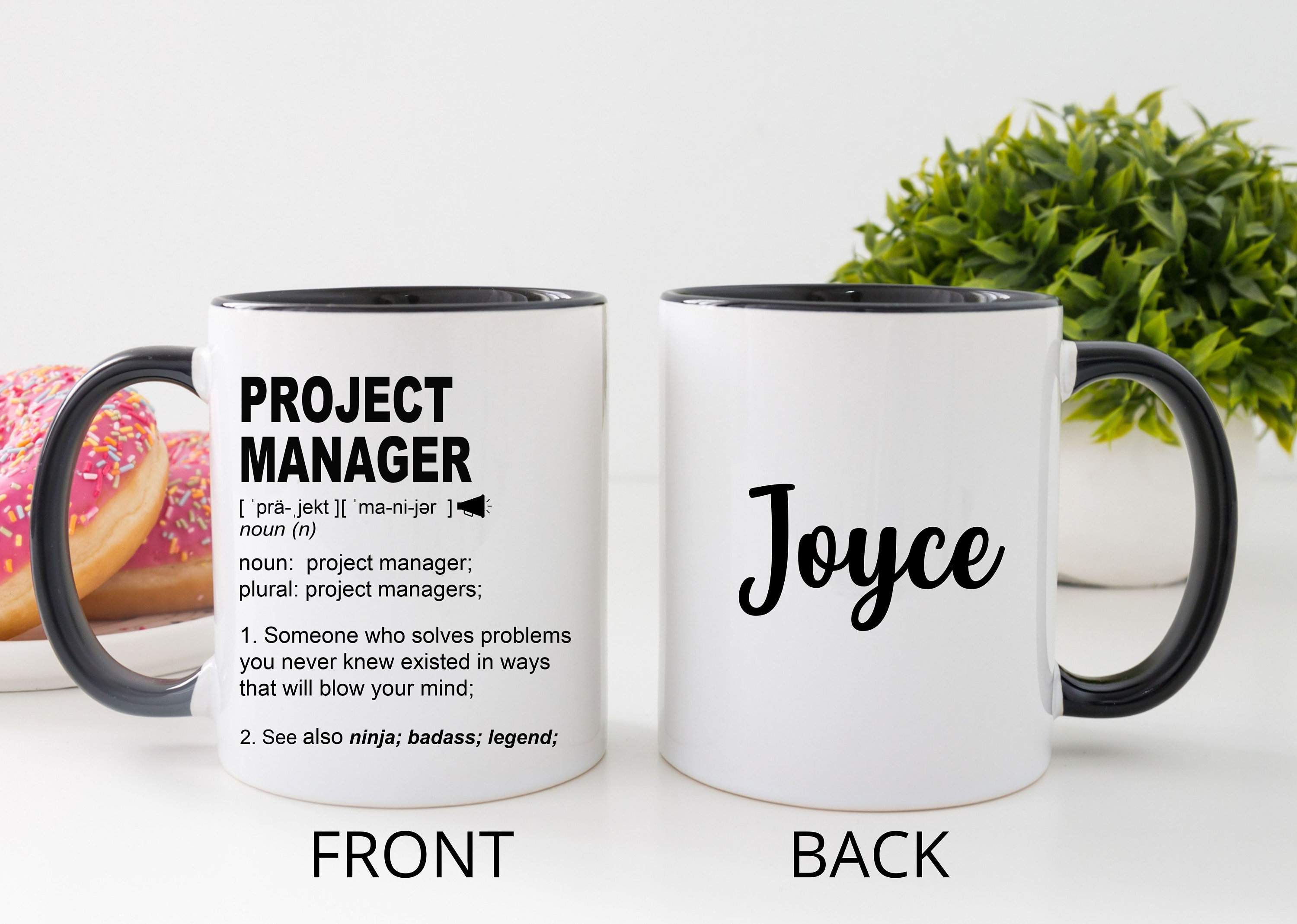 Funny Project Manager Gift Mug L Personalized Coffee Cup for | Etsy
