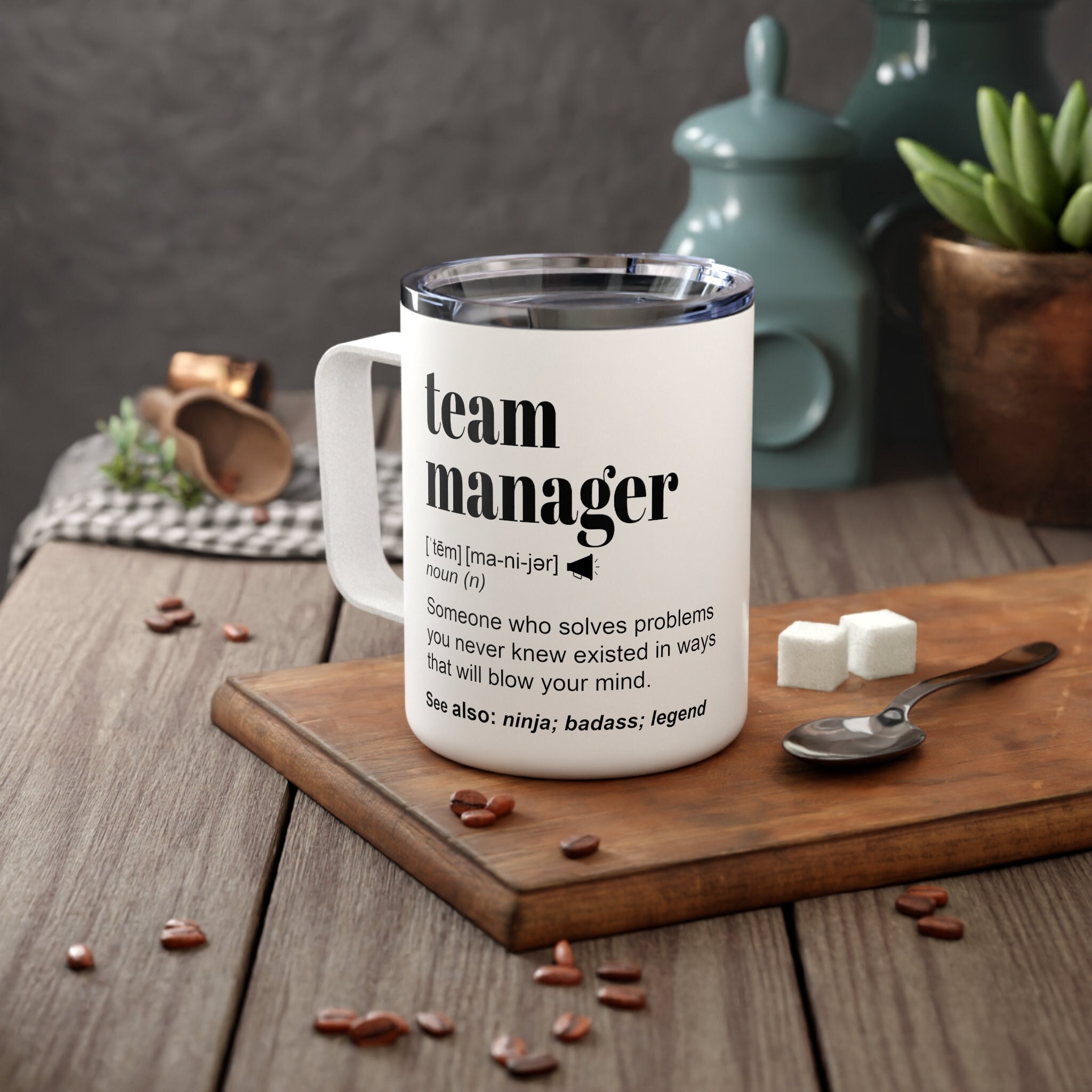 Team Manager Gift Team Leader Travel Mug Personalized Soccer Manager ...