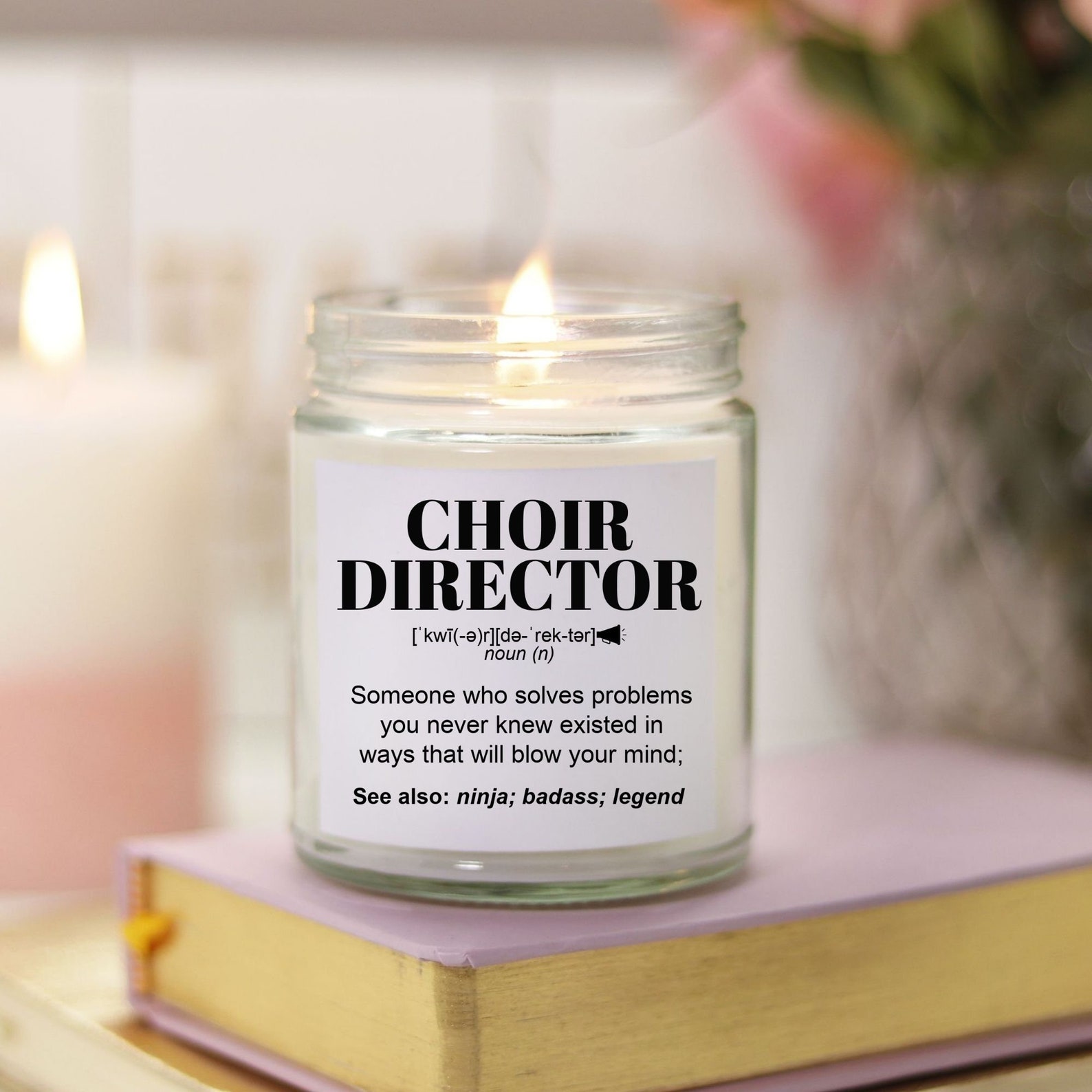 CHOIR DIRECTOR Gifts L Funny Candle Gift for Women and Men L ...
