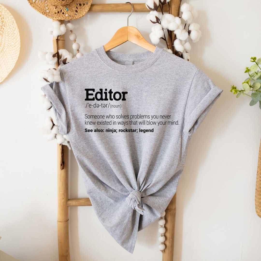 Definition Shirt - Editor T-shirt, Minimalist Sweatshirt, Hoodie L ...