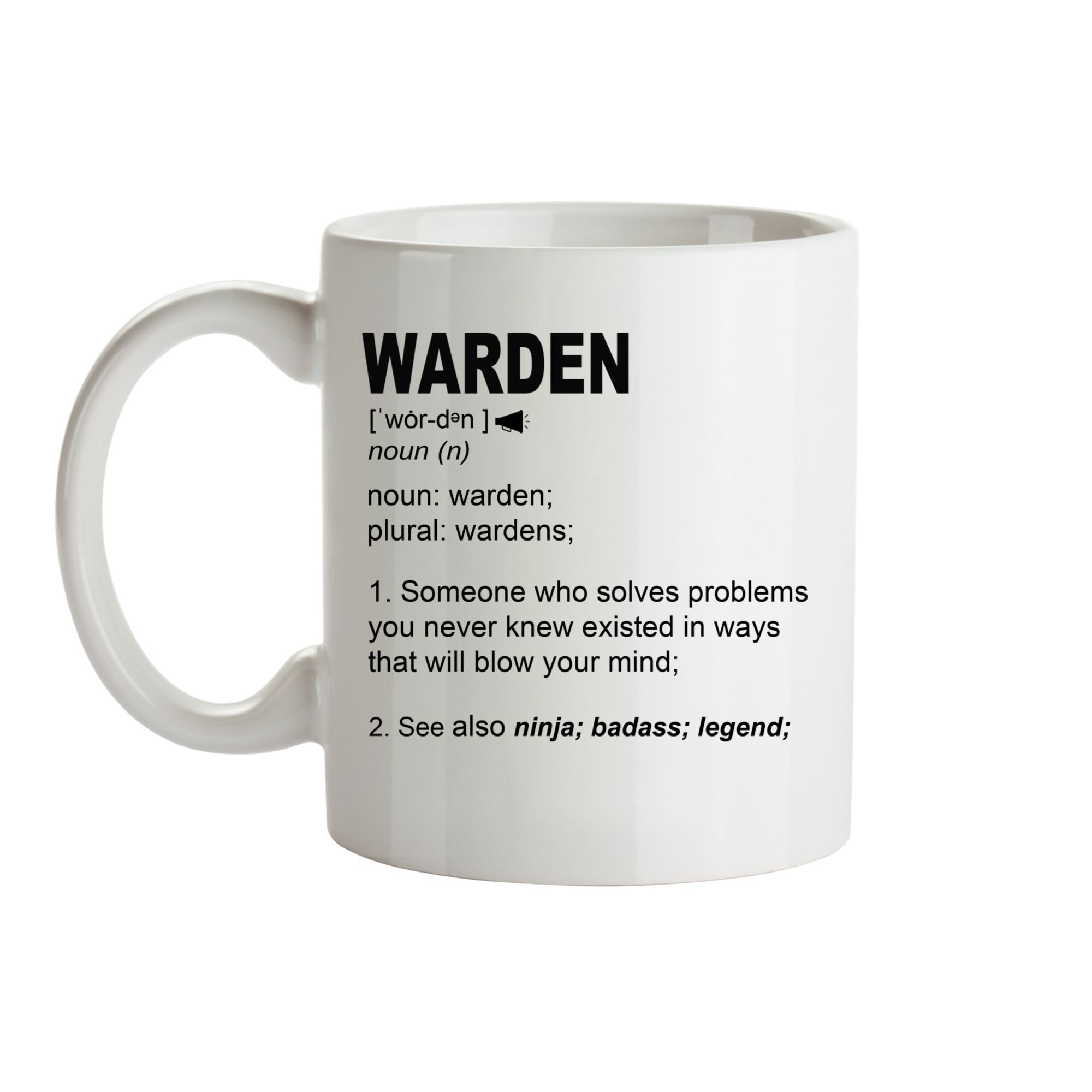 Funny Warden Gift Mug for Women and Men for Christmas | Etsy