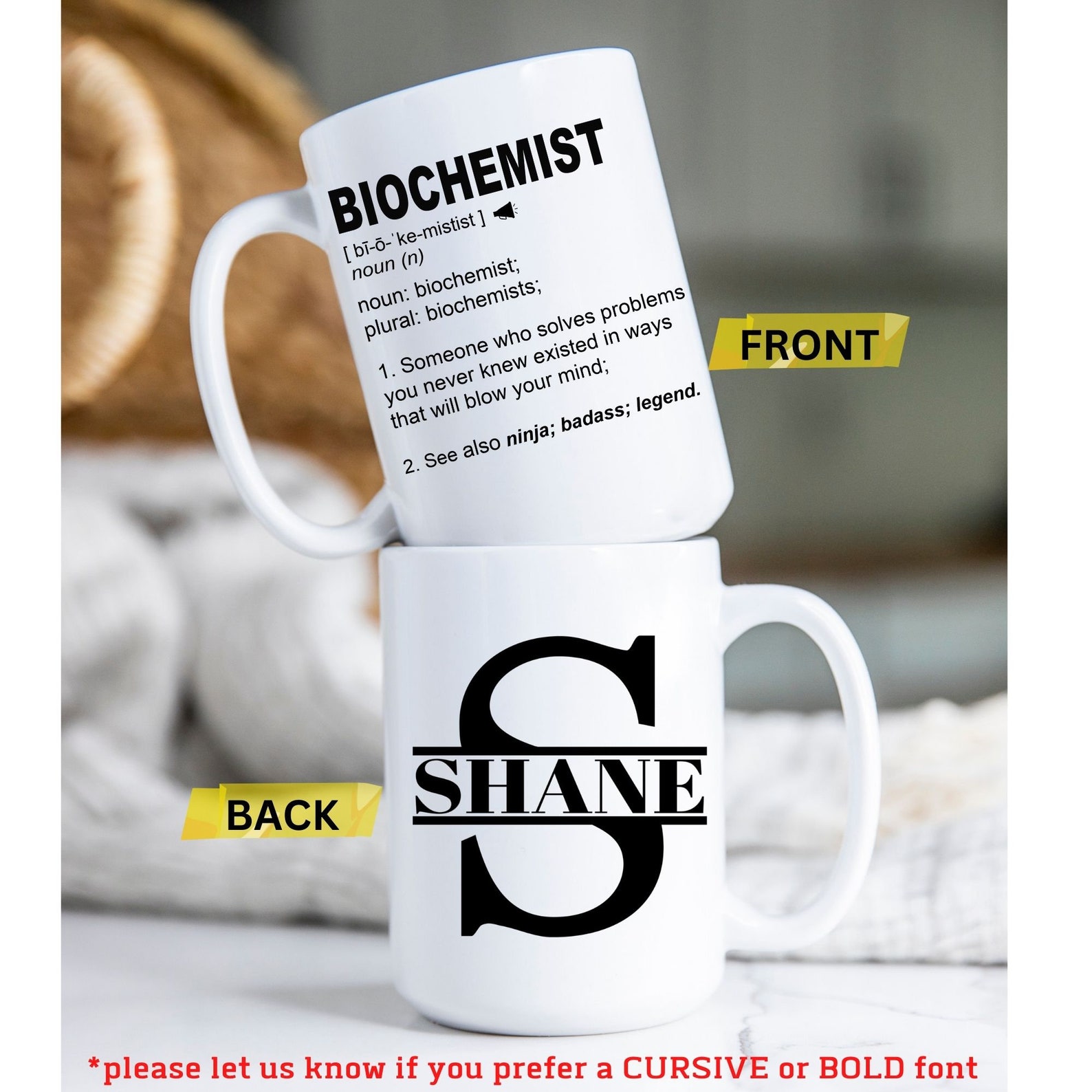 Biochemist Biochemistry Gift Mug for Women and Men for - Etsy