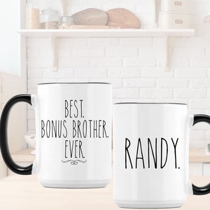 Bonus Brother Gift Mug L for Step Brother, Unbiological Brother L ...