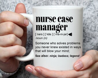 Funny Case Manager Gift Mug for Women and Men for Birthday | Etsy
