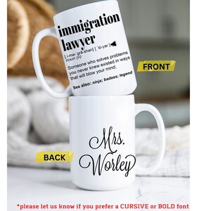 Funny IMMIGRATION LAWYER Gift Mug for Women and Men for - Etsy