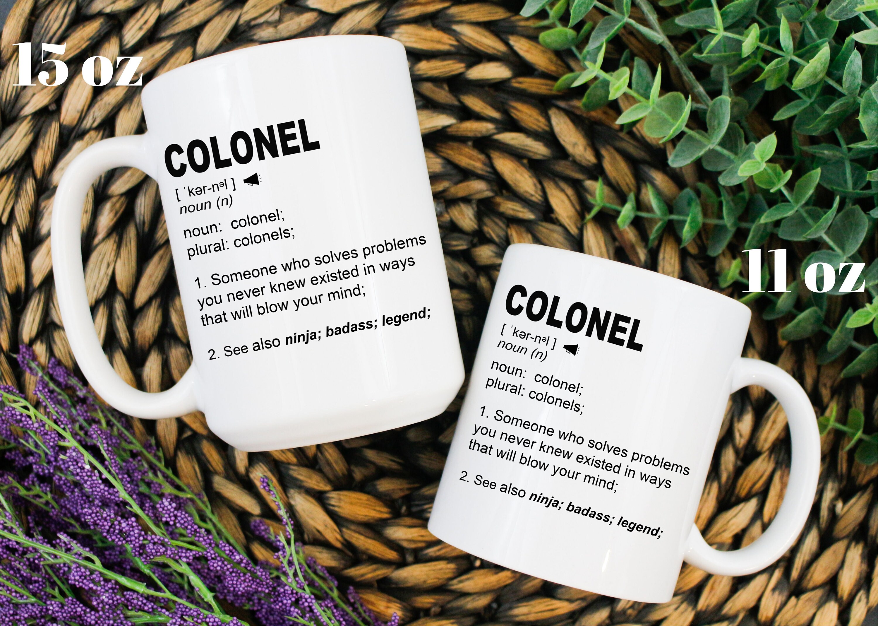 Funny Colonel Gift Mug for Women and Men for Birthday - Etsy
