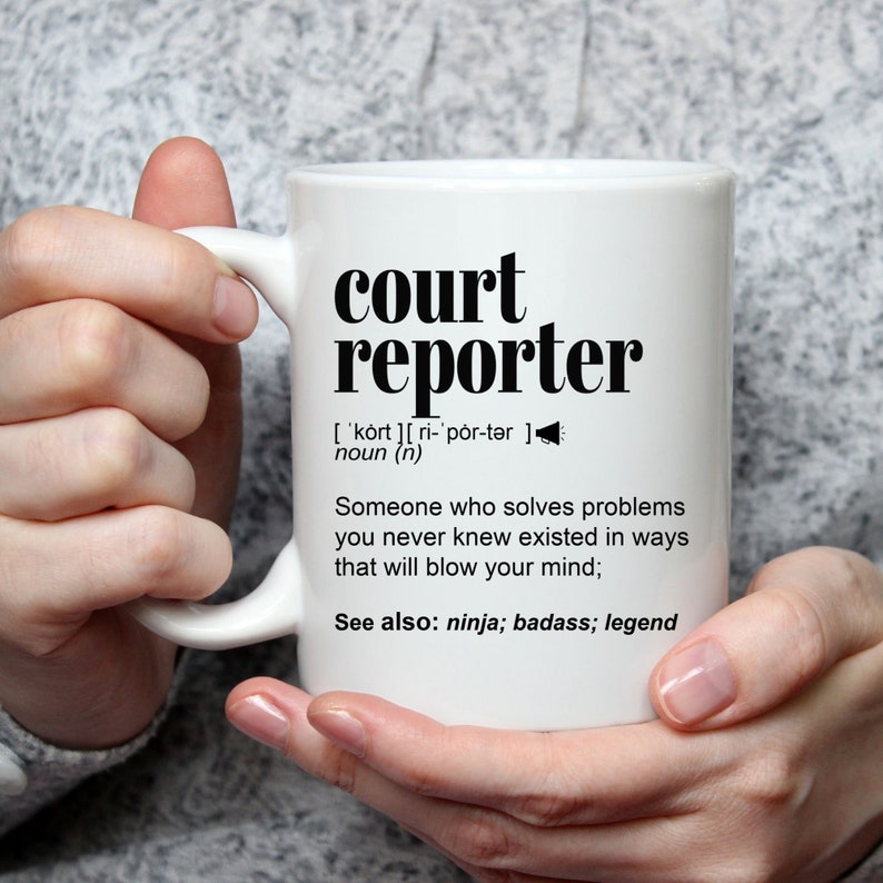 Funny COURT REPORTER Gift Mug L for Women and Men L - Etsy