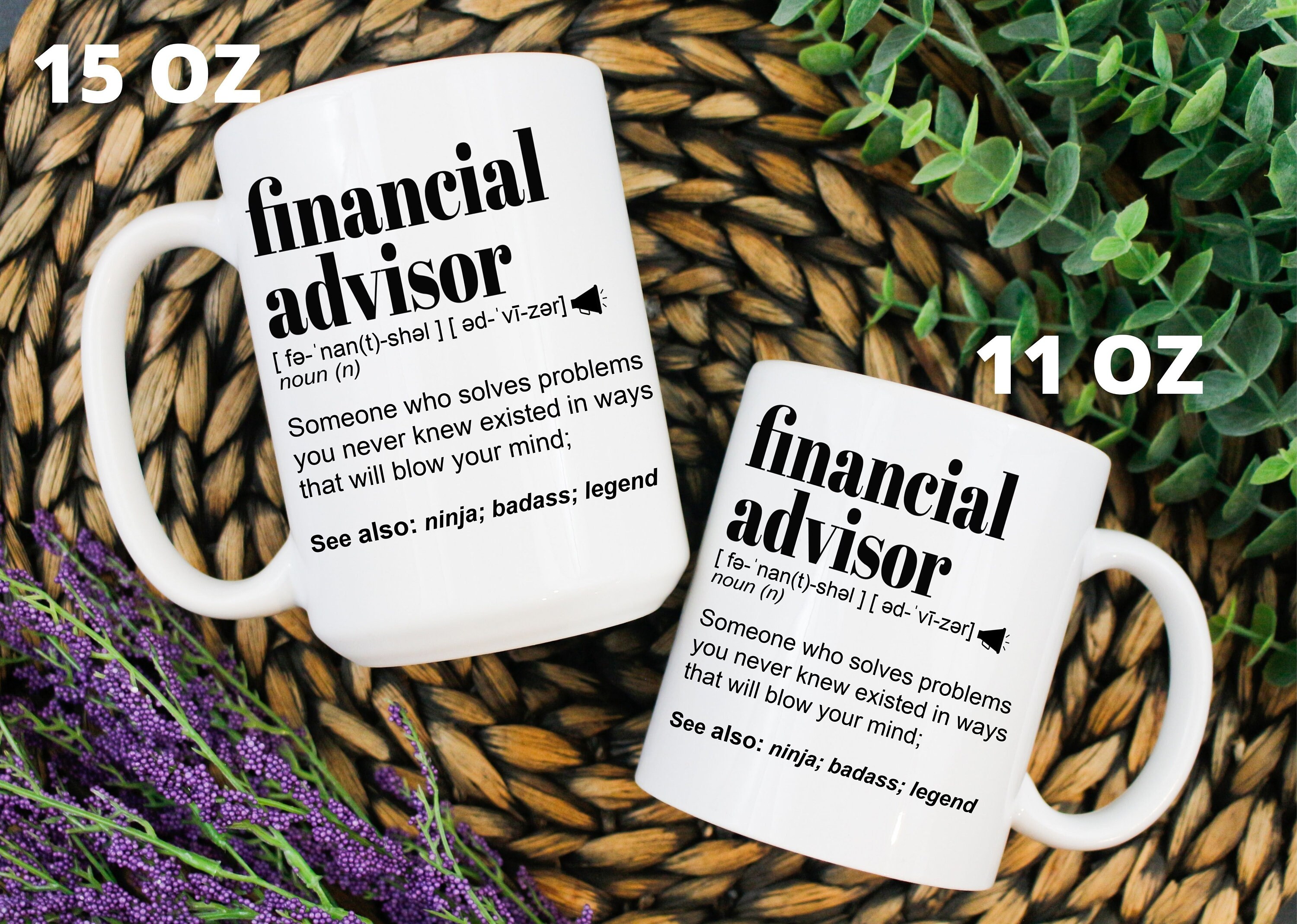 Funny FINANCIAL ADVISOR Gift Mug for Men and Women L for | Etsy