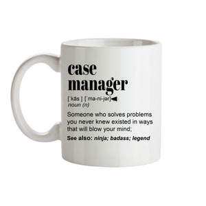 Funny Case Manager Gift Mug for Women and Men for Birthday | Etsy