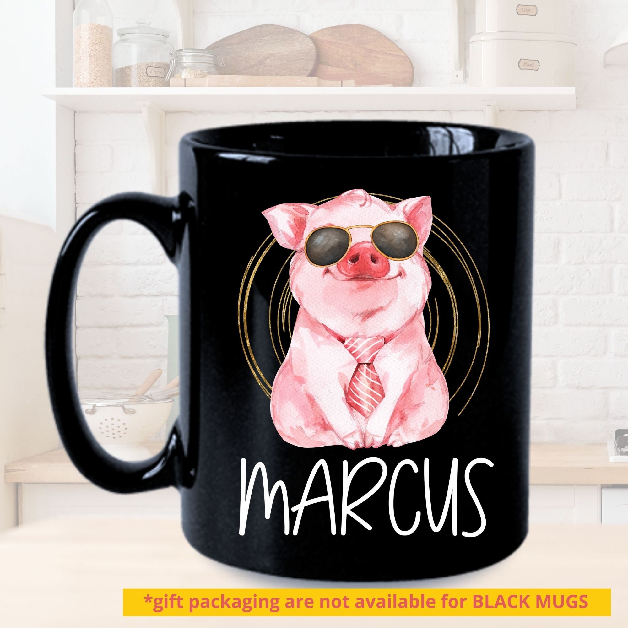 Funny Pig Mug l Cute Pig Lover Gift Idea l For Birthday | Etsy