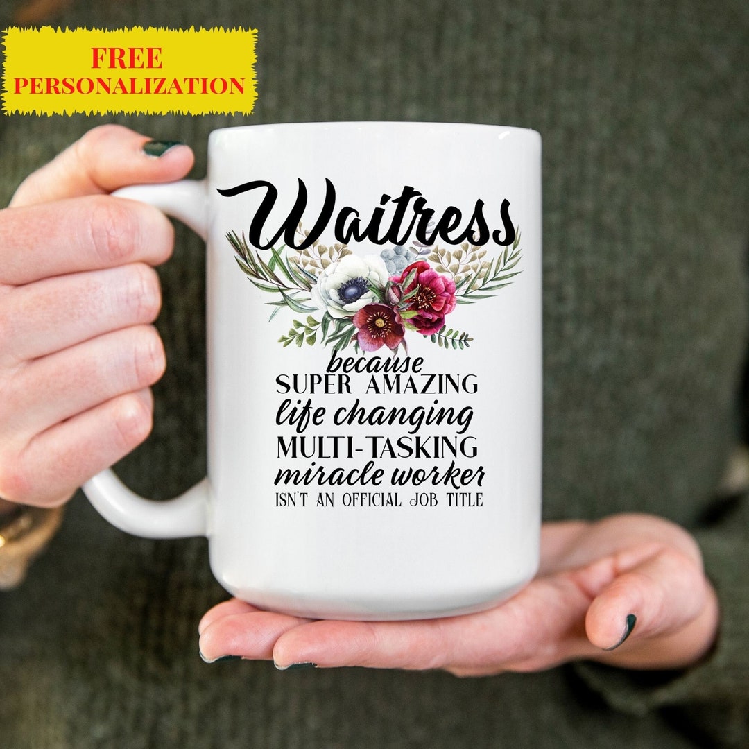Personalized Waitress Gift for Women L Thank You, Appreciation ...