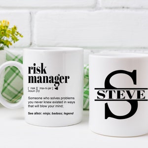 Funny Risk Manager Gift Mug L for Women and Men L | Etsy