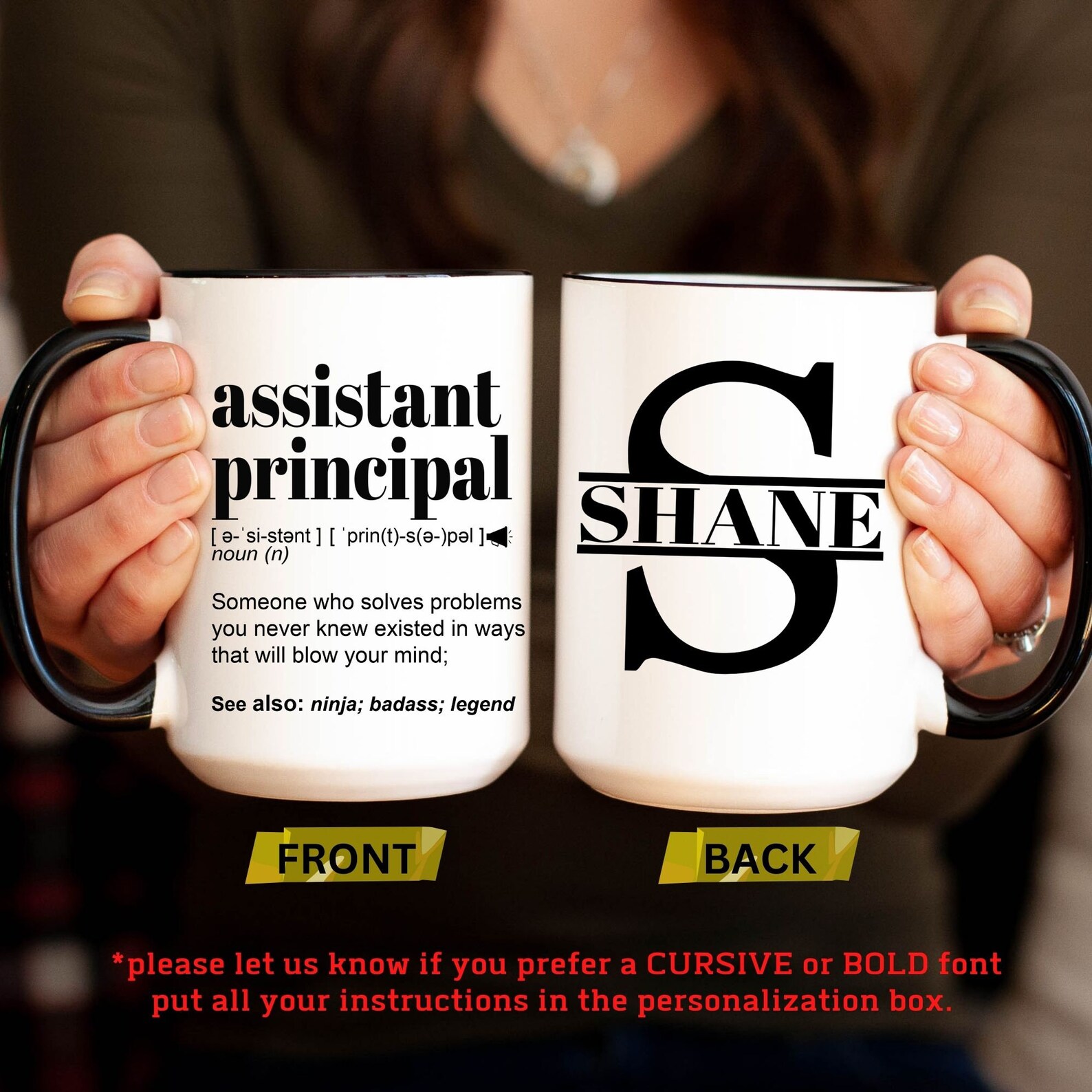 Funny Assistant Principal Gift Mug L for Women and Men L - Etsy