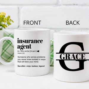 Funny INSURANCE AGENT Gift Mug for Men and Women L for | Etsy