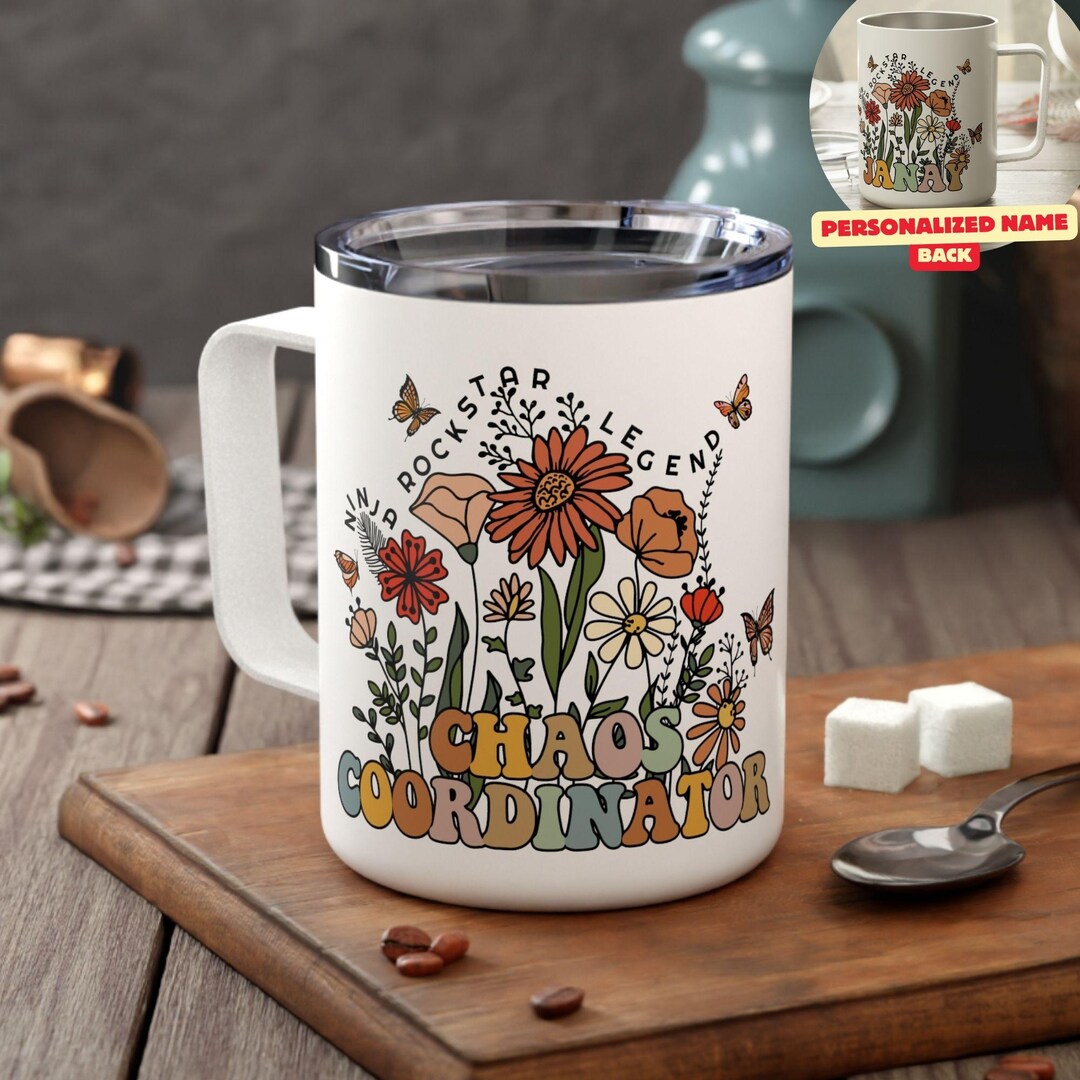 Administrative Professionals Day Gift Travel Mug Wildflowers for Women ...