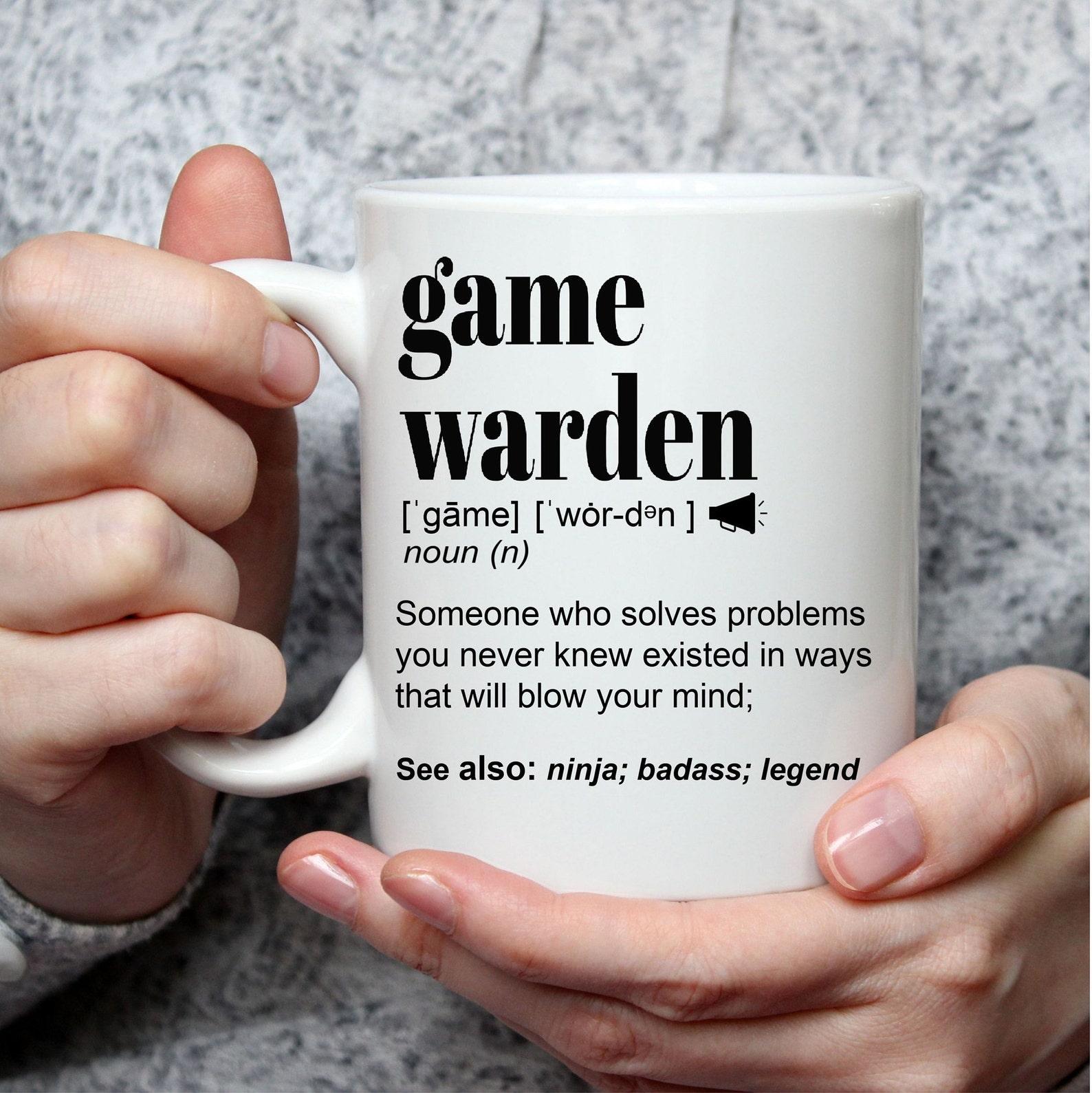 Funny Game Warden Gift Mug for Men and Women L for Birthday | Etsy