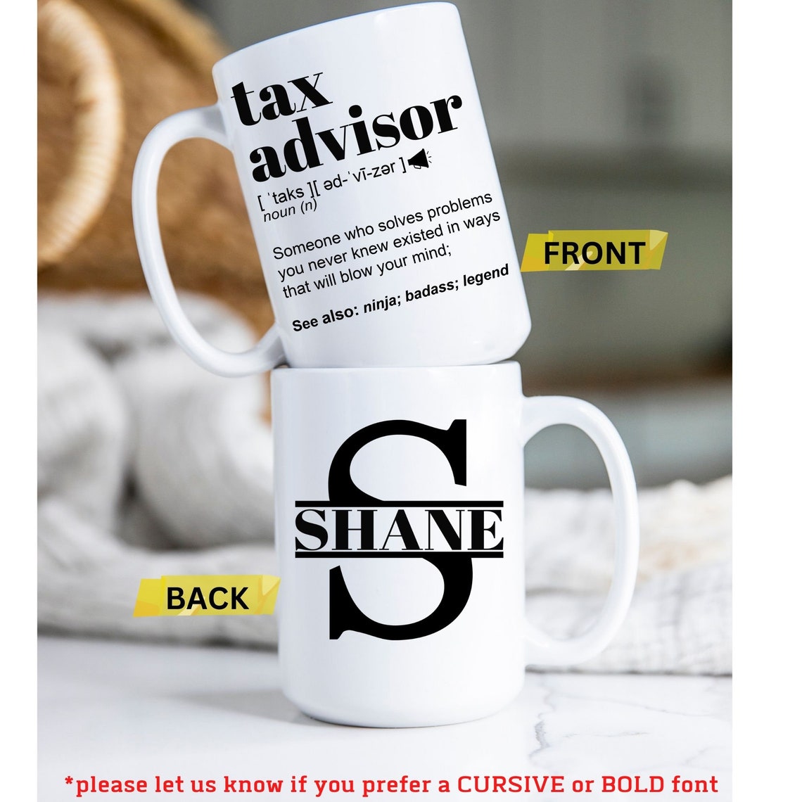 Tax Advisor Gift Accountant Travel Mug Tax Season Funny Personalized ...