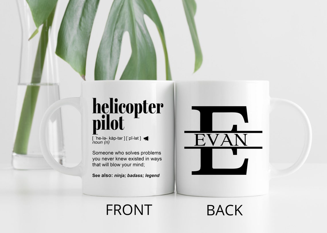 Funny HELICOPTER PILOT Gift Mug for Men and Women l For | Etsy