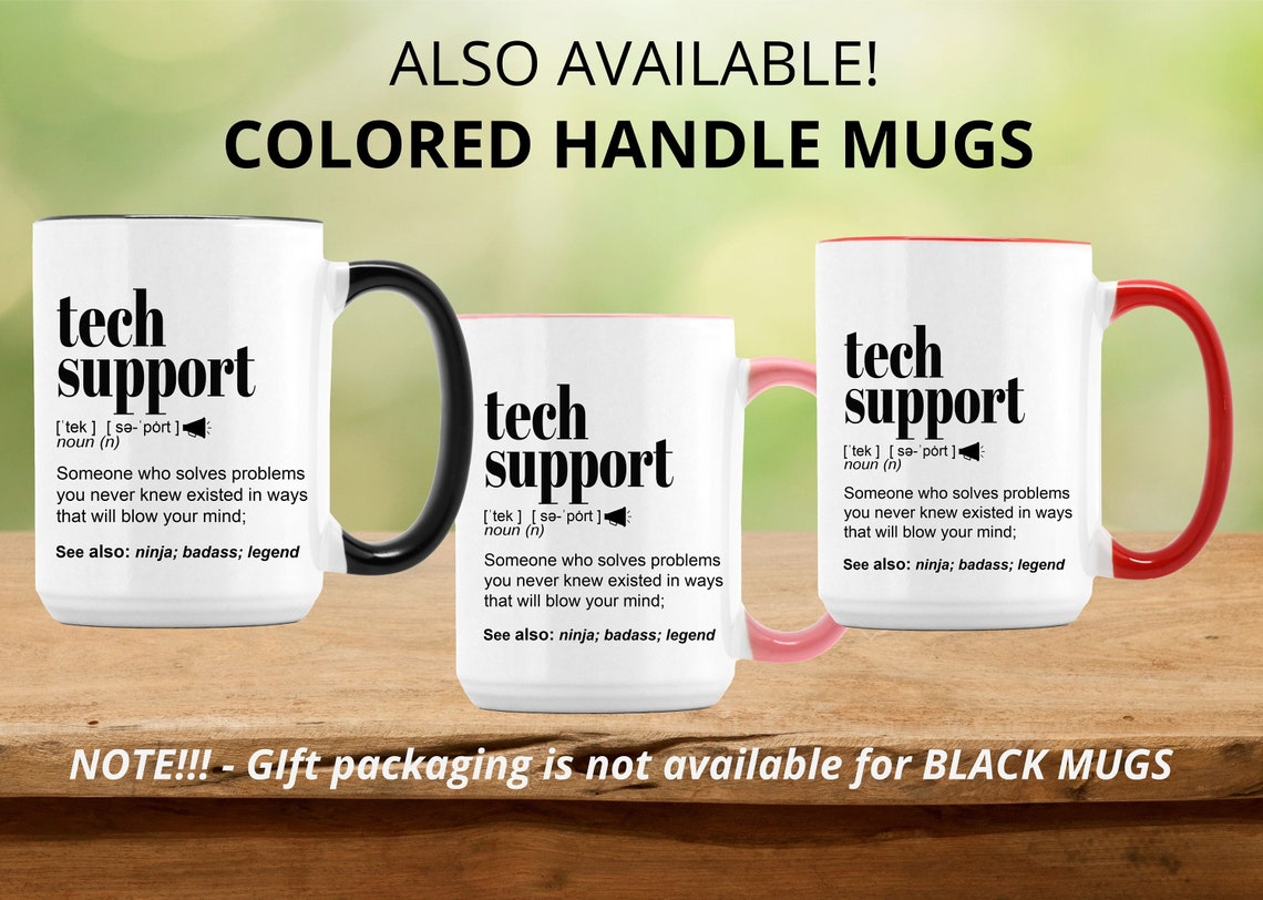 Funny Tech Support Gift Mug L Personalized Coffee Cup for Men - Etsy