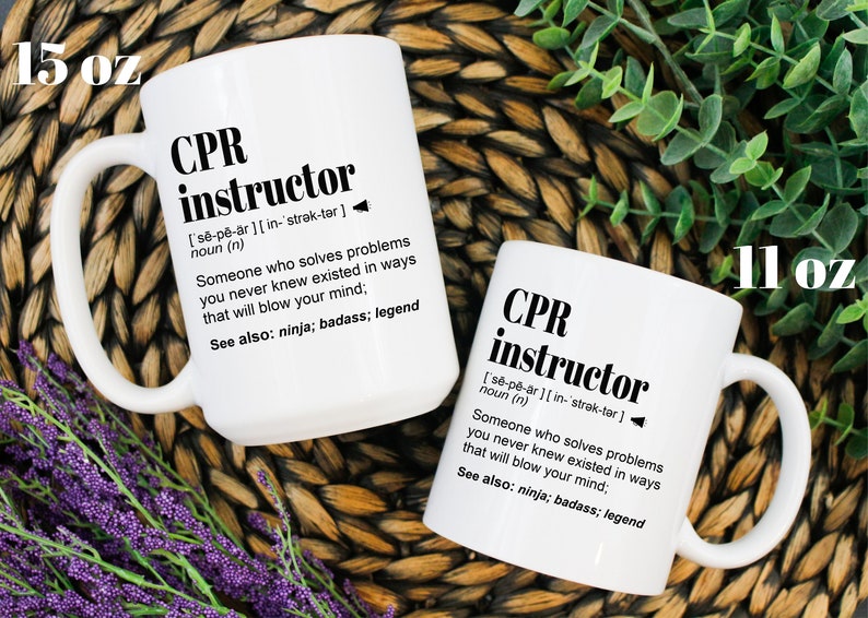 Funny CPR Instructor Gift Mug for Women and Men for Birthday - Etsy