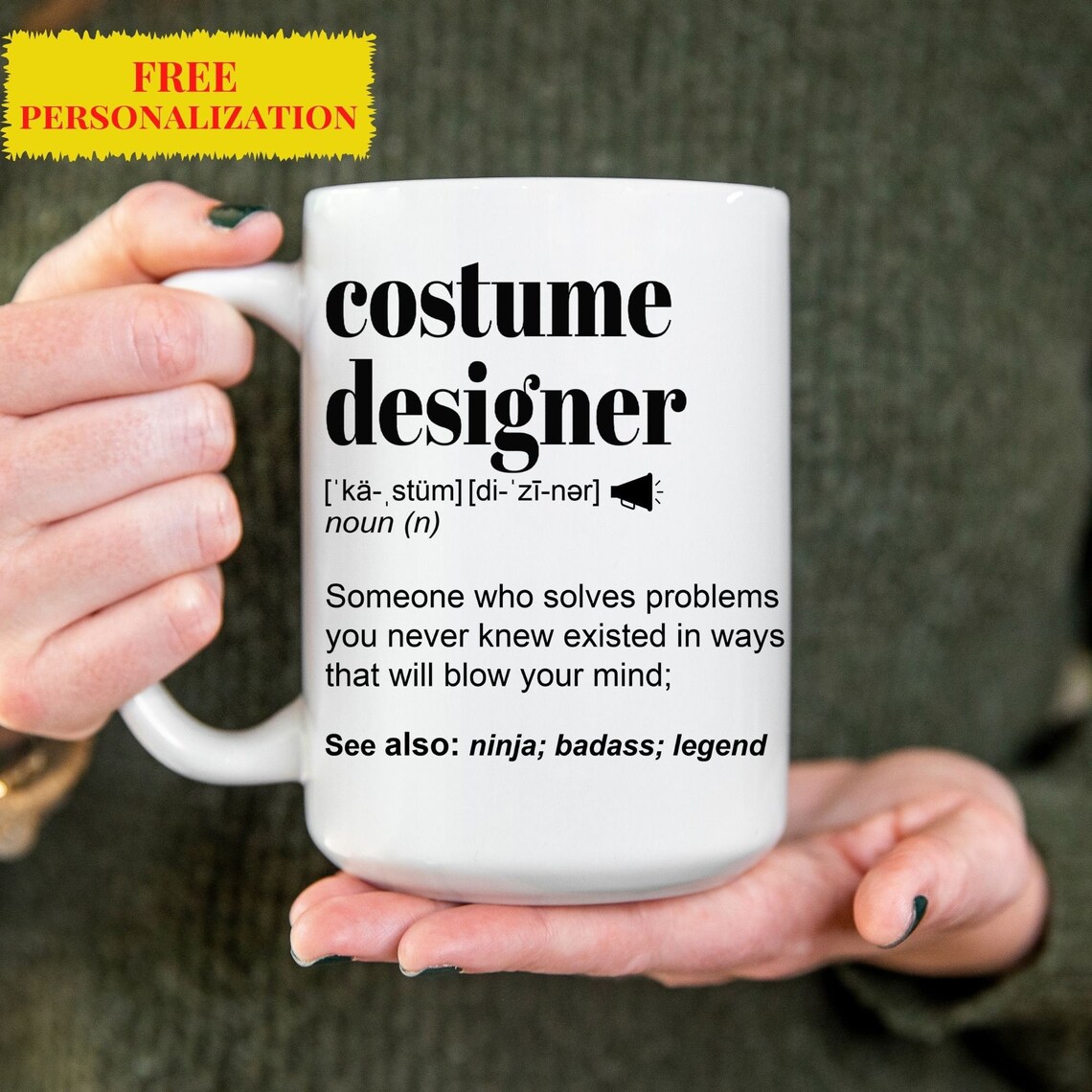 Funny Costume Designer Gift Mug L Personalized Coffee Cup for - Etsy