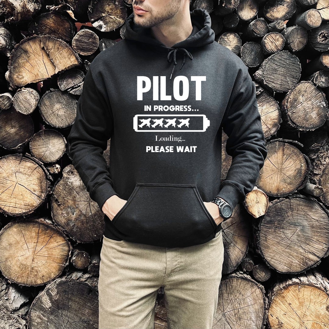 Pilot in Progress Hoodie for Men, Women L New Pilot T Shirt L Student ...