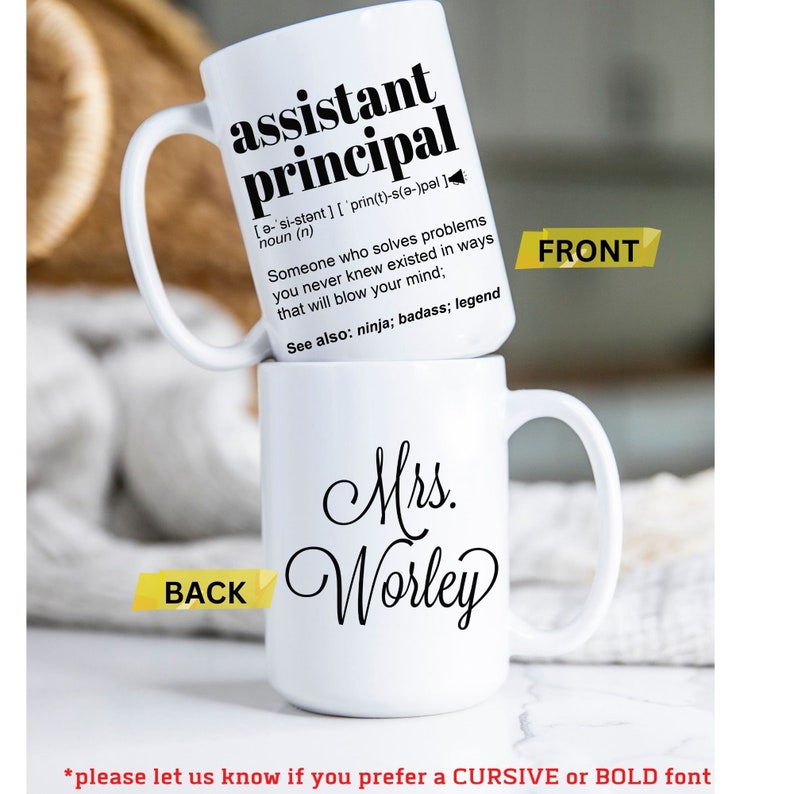 Funny Assistant Principal Gift Mug L for Women and Men L - Etsy