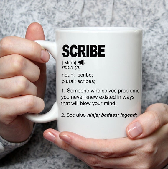 Funny Scribe Gift Mug l For Women and Men l Appreciation | Etsy