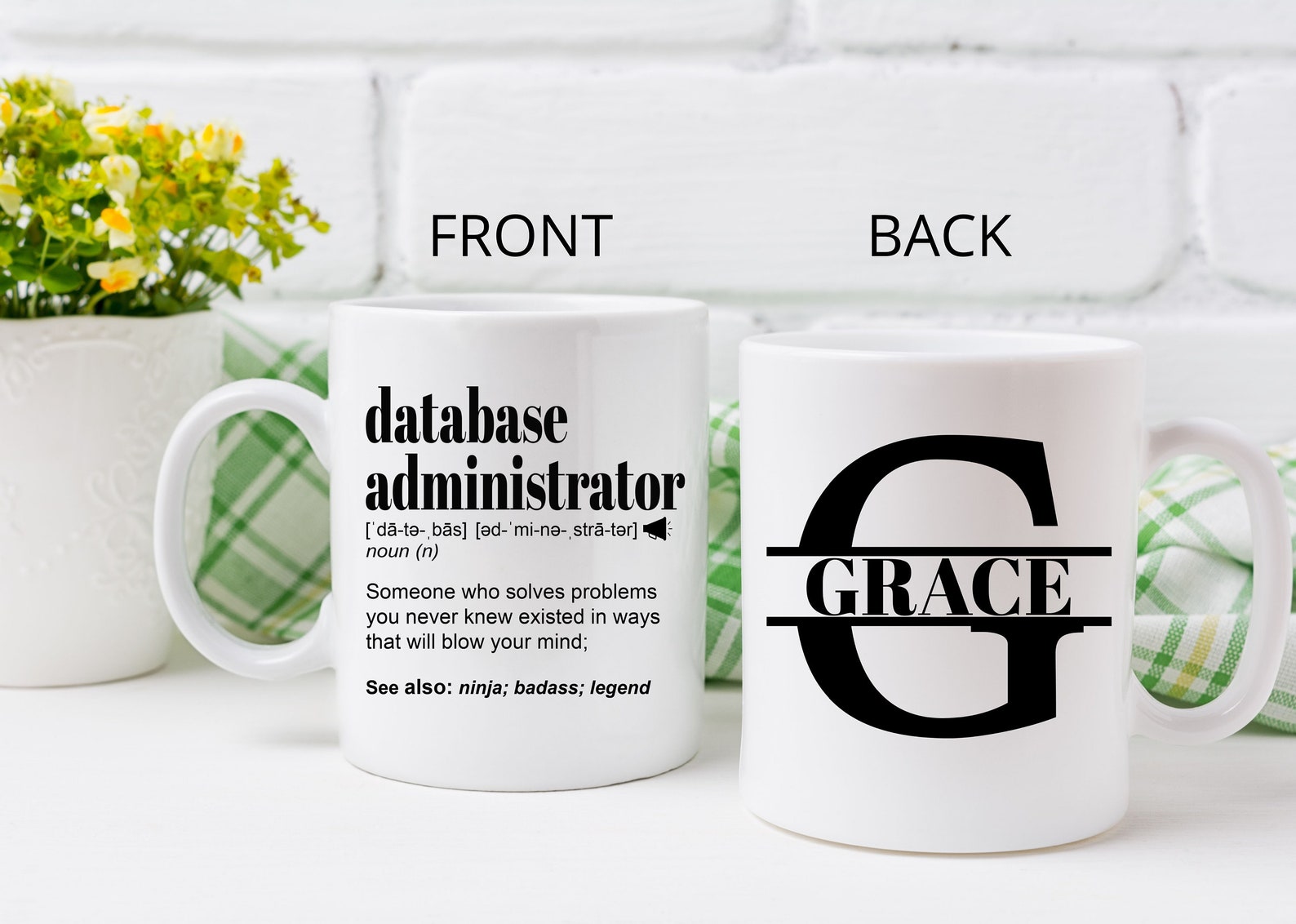 Funny DATABASE ADMINISTRATOR Gift Mug for Men and Women l For | Etsy