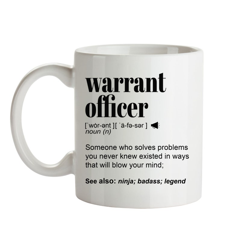 Funny Warrant Officer T Mug L For Women And Men L Etsy
