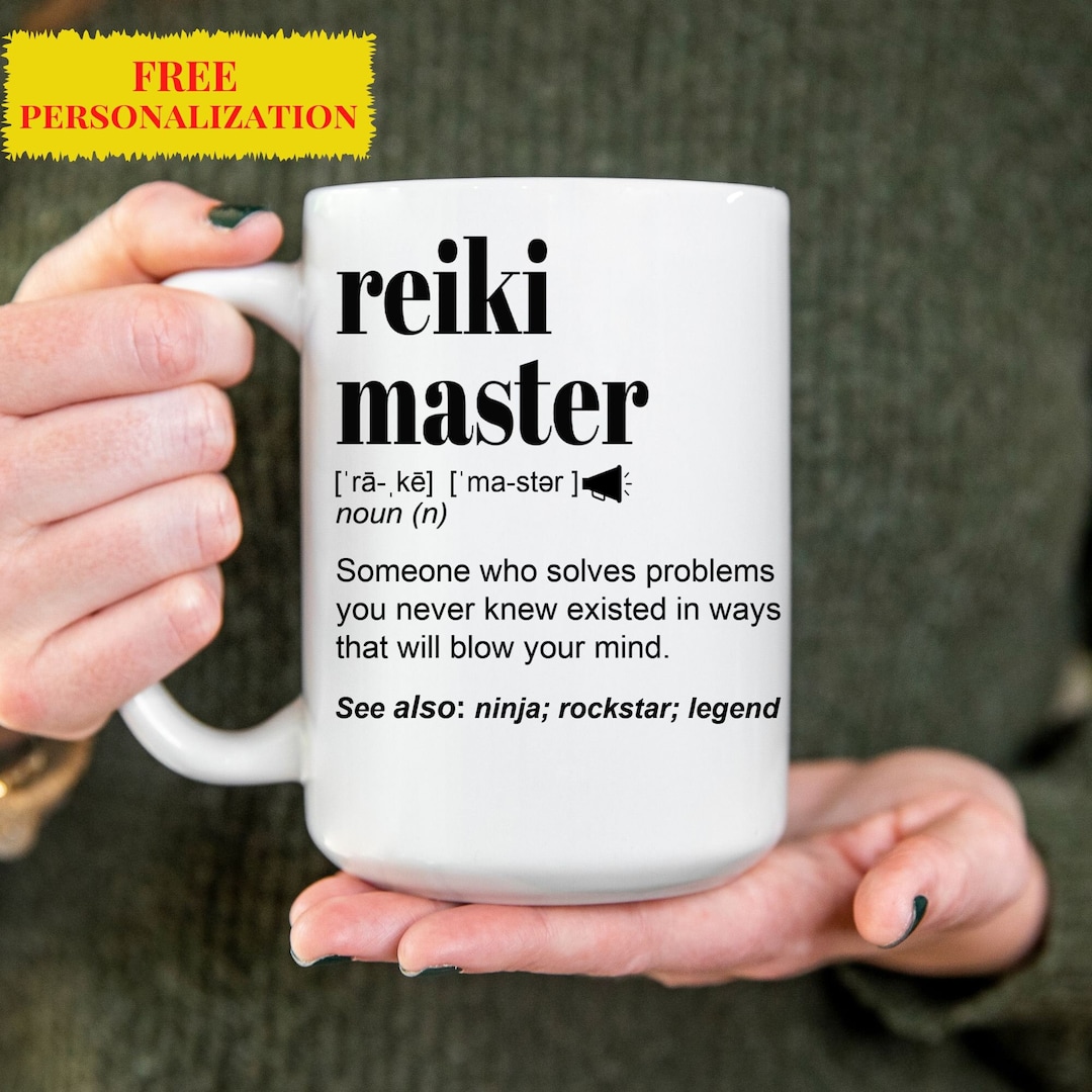 Funny Reiki Master Gift Mug for Men and Women L for Birthday ...