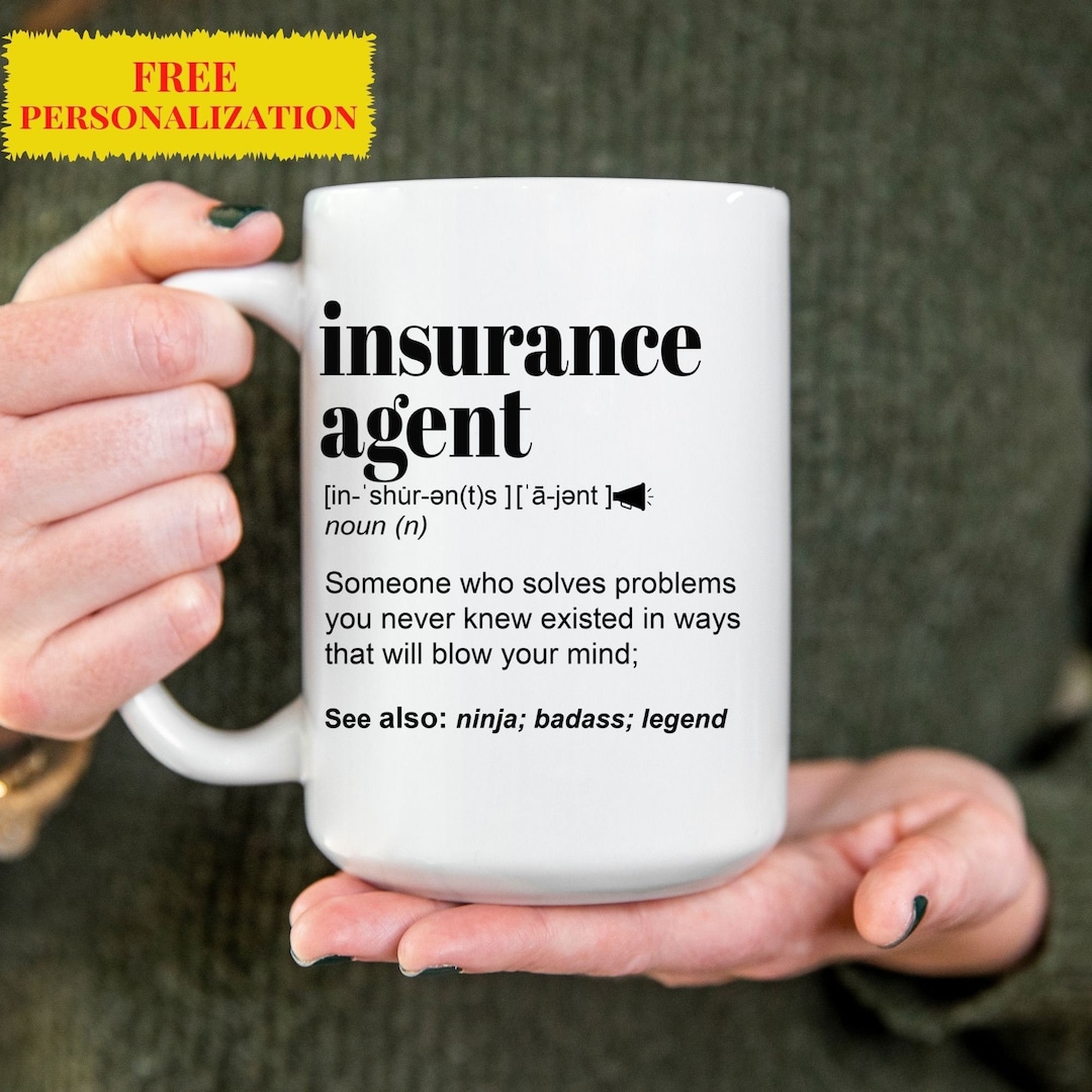 Funny INSURANCE AGENT Gift Mug for Men and Women L for Birthday ...