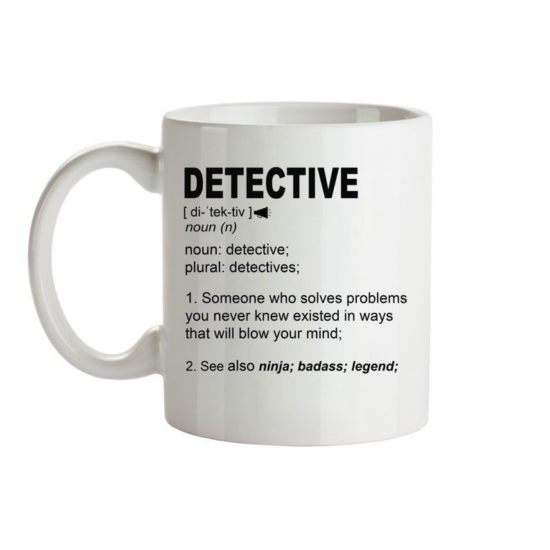 Funny Police Detective Gift Mug for Women and Men for Xmas | Etsy