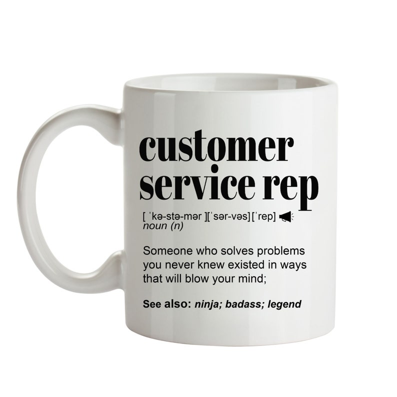 Funny CUSTOMER SERVICE REP Gift Mug for Men and Women L for - Etsy