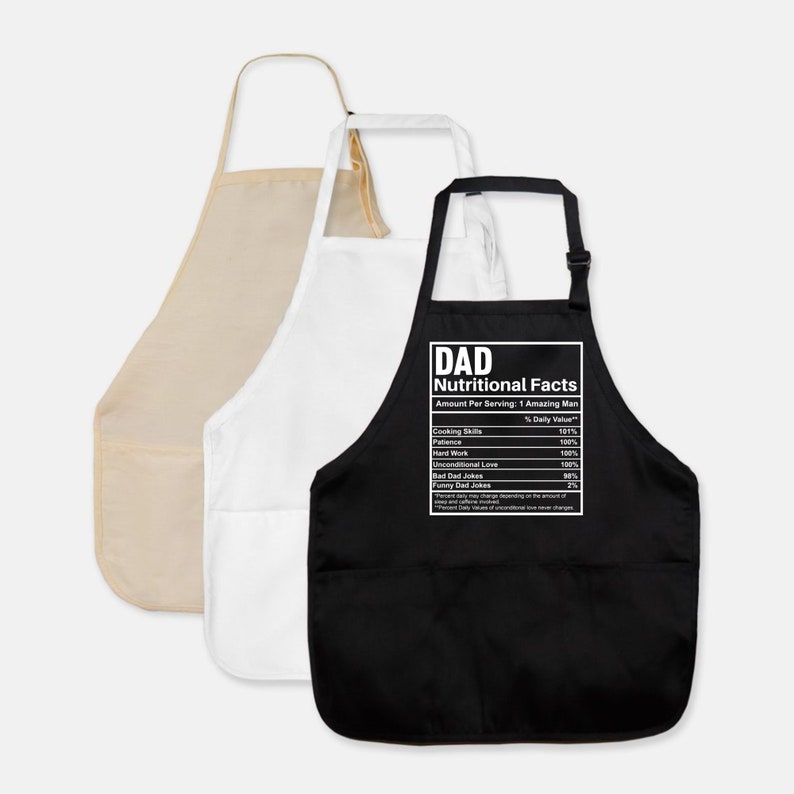 Dad Apron With Pockets Daddy Apron for Cooking Baking BBQ Funny Apron ...