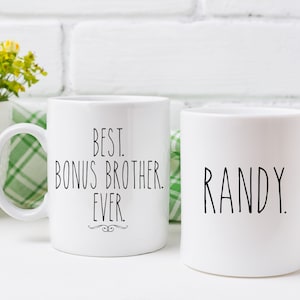 Bonus Brother Gift Mug L for Step Brother, Unbiological Brother L ...