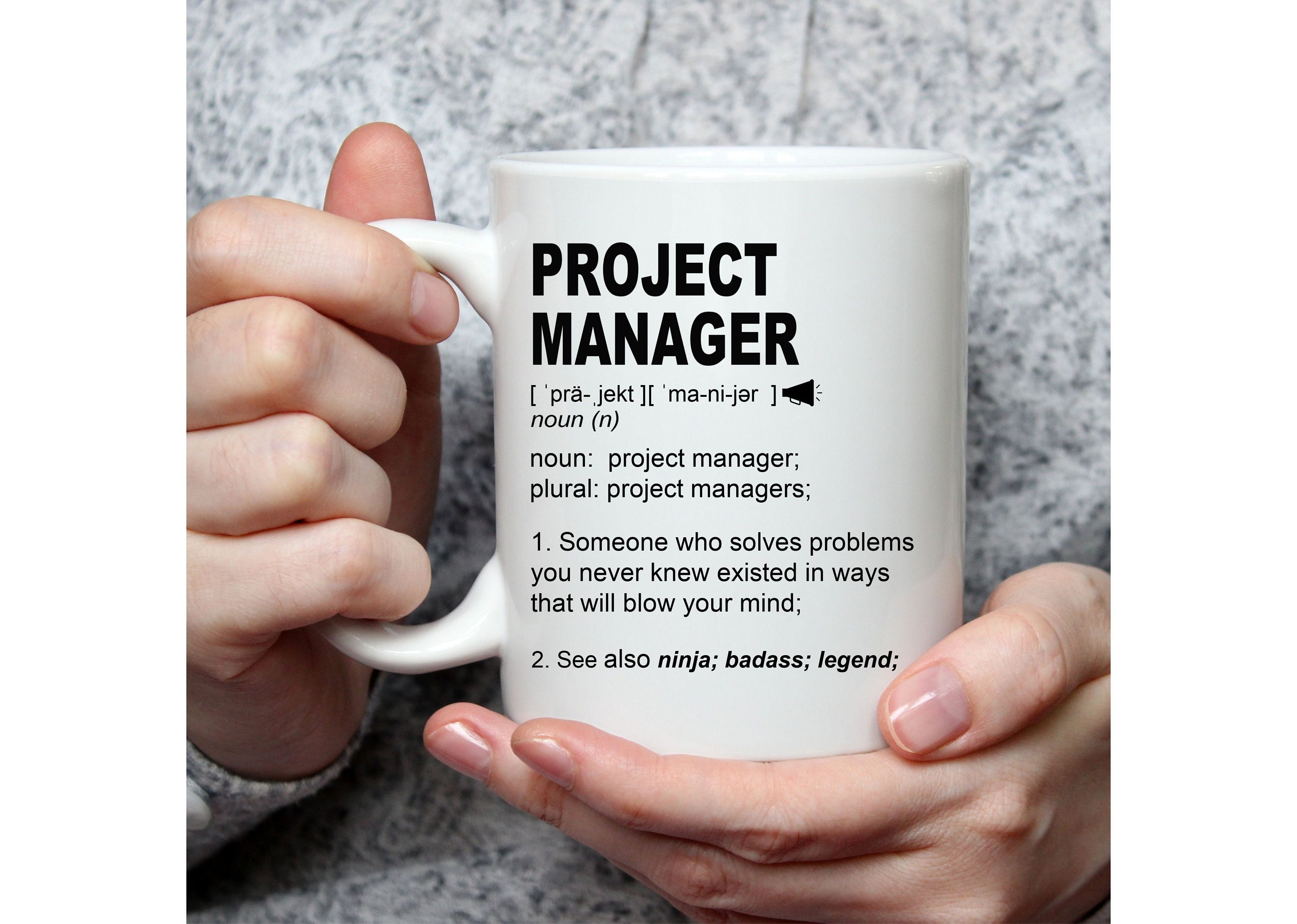Funny Project Manager Gift Mug L Personalized Coffee Cup for | Etsy