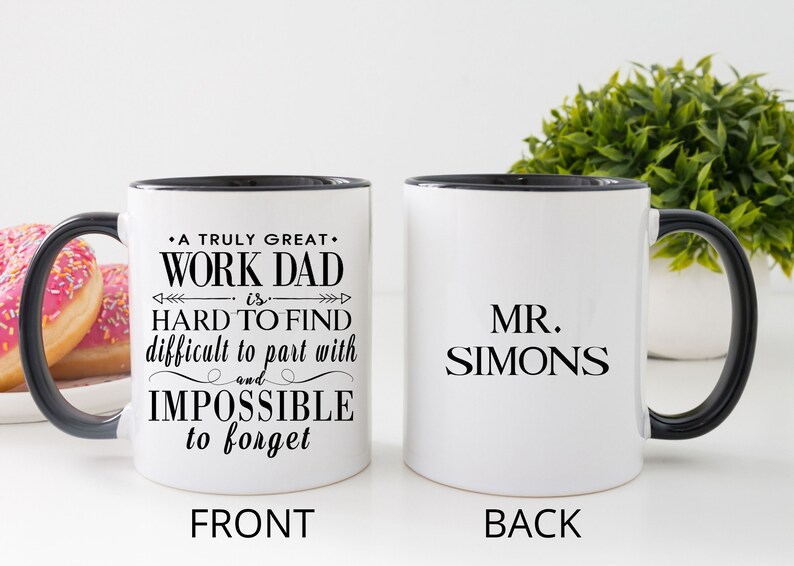 A Truly Great WORK DAD Gift Mug for Men L Appreciation | Etsy