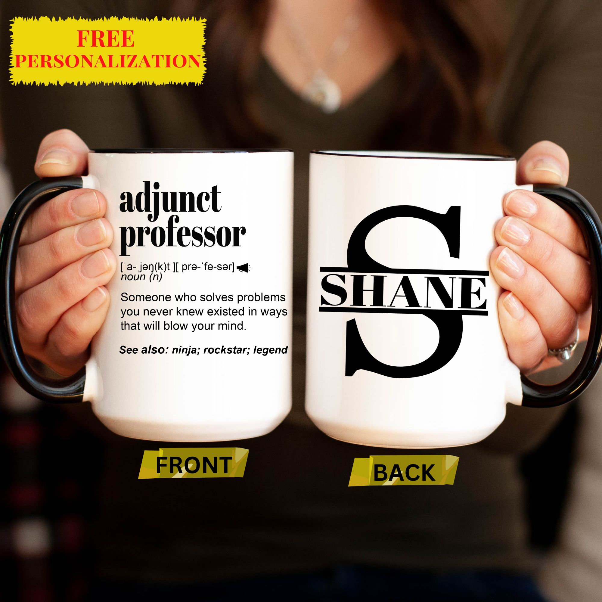Best Adjunct Professor Gift Mug for Women and Men, for Christmas ...