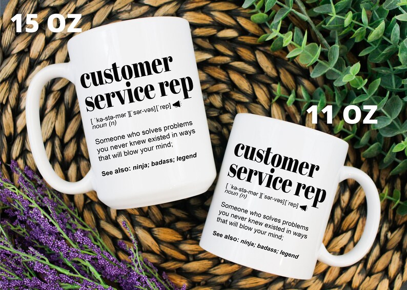 Funny CUSTOMER SERVICE REP Gift Mug for Men and Women L for - Etsy