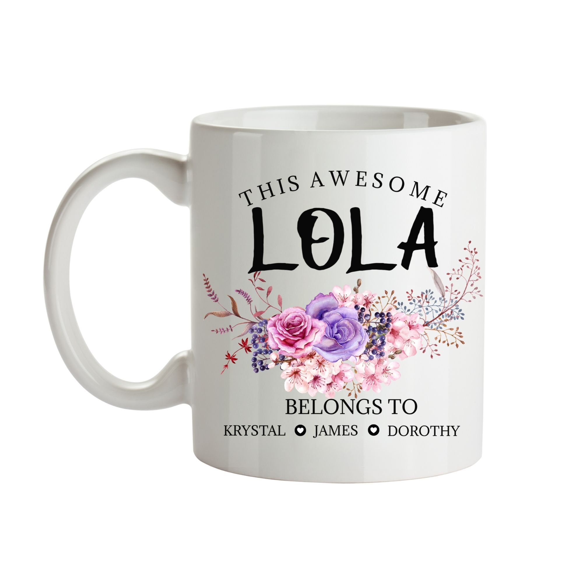 Lola Gift Mug Idea L This Awesome LOLA Belongs to L From Grandchild L ...