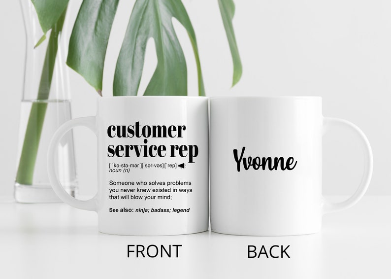 Funny CUSTOMER SERVICE REP Gift Mug for Men and Women L for - Etsy