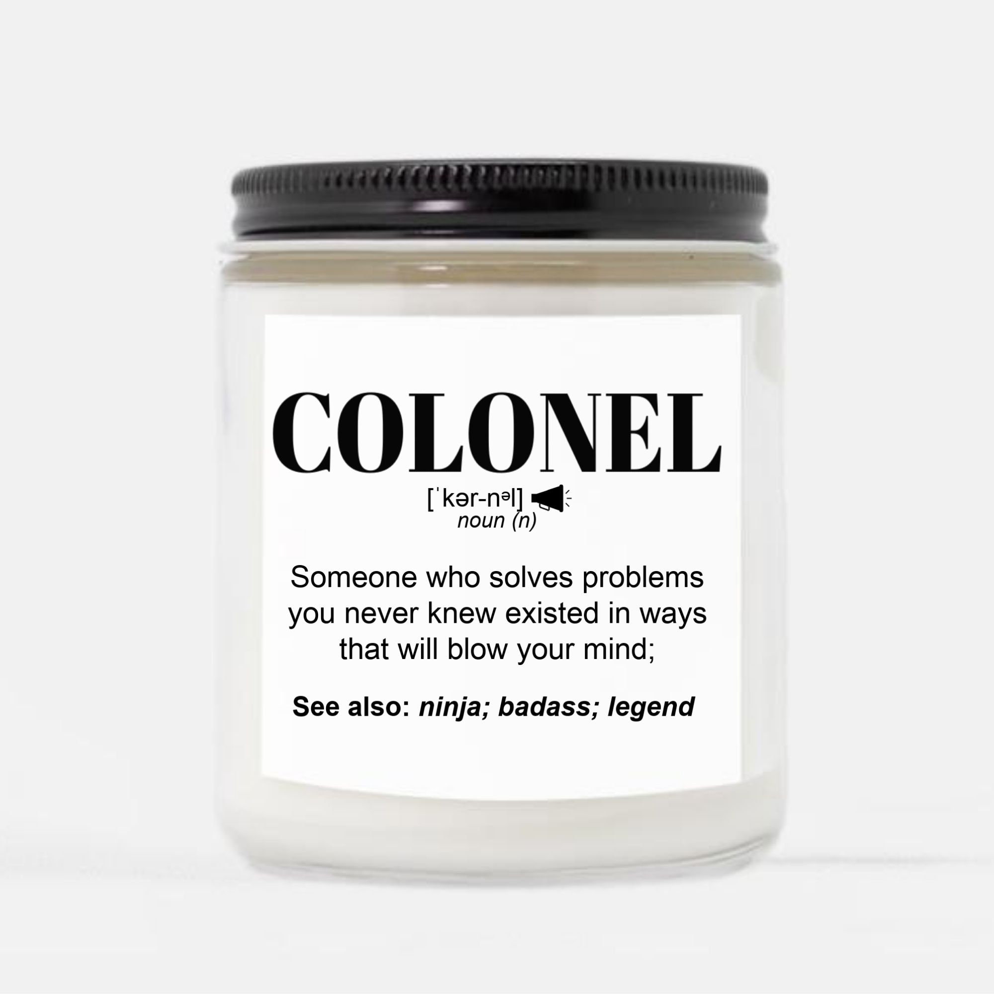 COLONEL Gift Idea L Funny Candle Gift for Women and Men L - Etsy