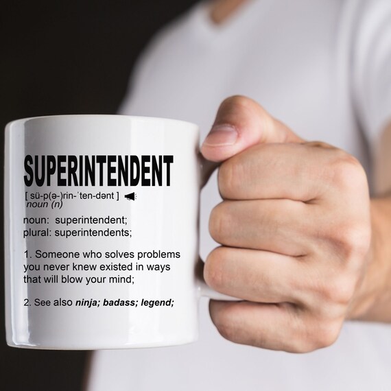 SUPERINTENDENT Gift Mug for Men L for Birthday Appreciation | Etsy ...