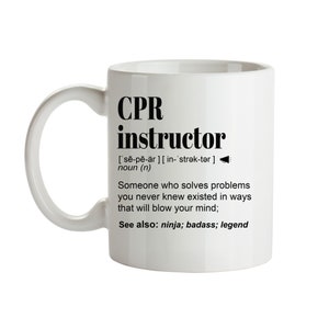 Funny CPR Instructor Gift Mug for Women and Men for Birthday - Etsy